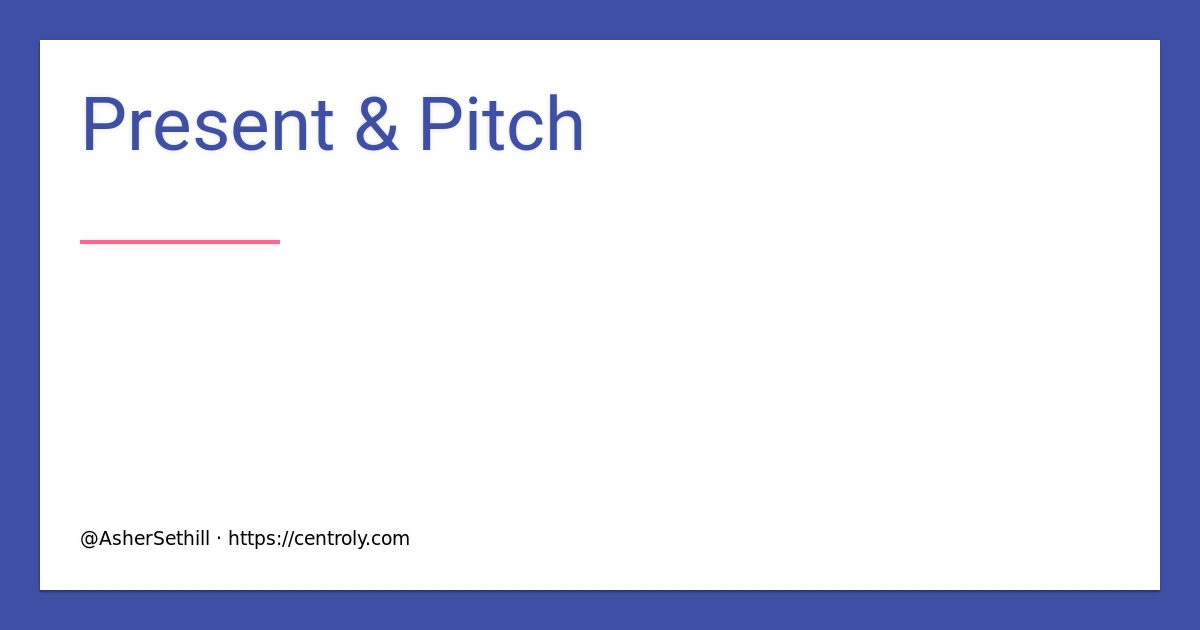 Present & Pitch | pitching, pitch deck, vc, presentations, investment ...
